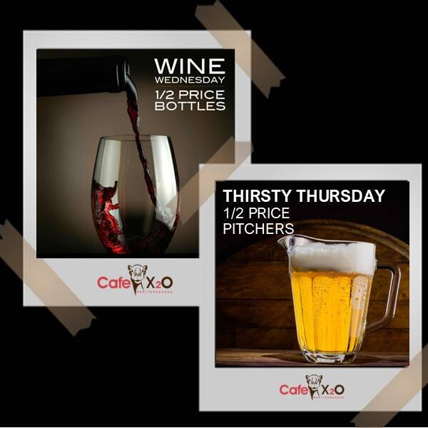 Happy Hour | Cafe X2O